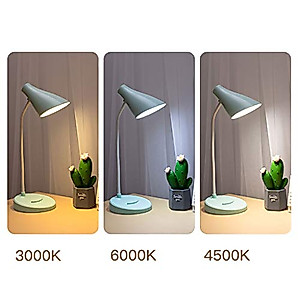 Useful LED Table Lamp Desk Lamps with 3 Lighting Modes Chargeable Dimmable Modern Bedside Nightstand Lamp for Reading Bedroom Office Desk lamp (Color : Green)