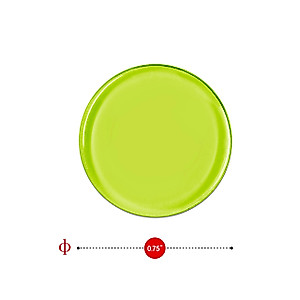 Hebayy 500 Transparent 8 Color Clear Bingo Counting Chip Plastic Markers (Each Measures 3/4 inch in Diameter)