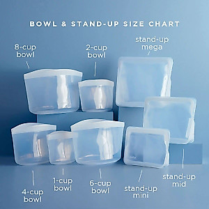 STASHER 8 Cup Bowl, 1 EA