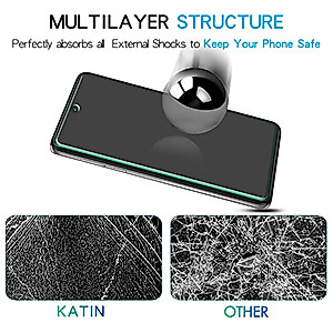 KATIN [2-Pack] Screen Protector For Motorola Moto One 5G Ace, Moto G 5G Tempered Glass, Bubble Free, Anti Scratch, 9H Hardness, Case Friendly