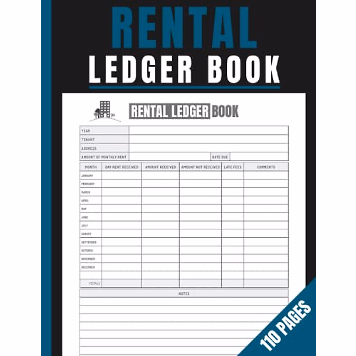 Rental Ledger Book: Landlord Property Management Log Book | Rent Ledger Book | Landlord Rent Receipts | Keep Track and Record of Your Rent Payment | ... | Landlord Rental Property Manager Journal