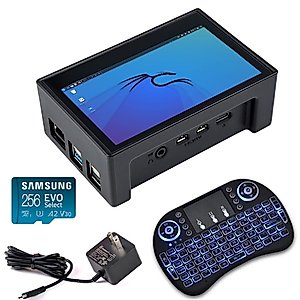 CrispConcept Kali Linux Computer 256GB Based on RaspberryPi 4 Board Assembled with 4" TFT LCD Display