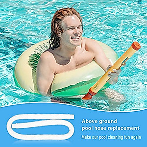 Pool Pump Hose Above ground pool hose, 2 Pack 59"Long 1.25"Diameter Swimming Pool Replacement Hose, Compatible with Pump Model 607, 637, 330 GPH, 530 GPH, and 1000 GPH