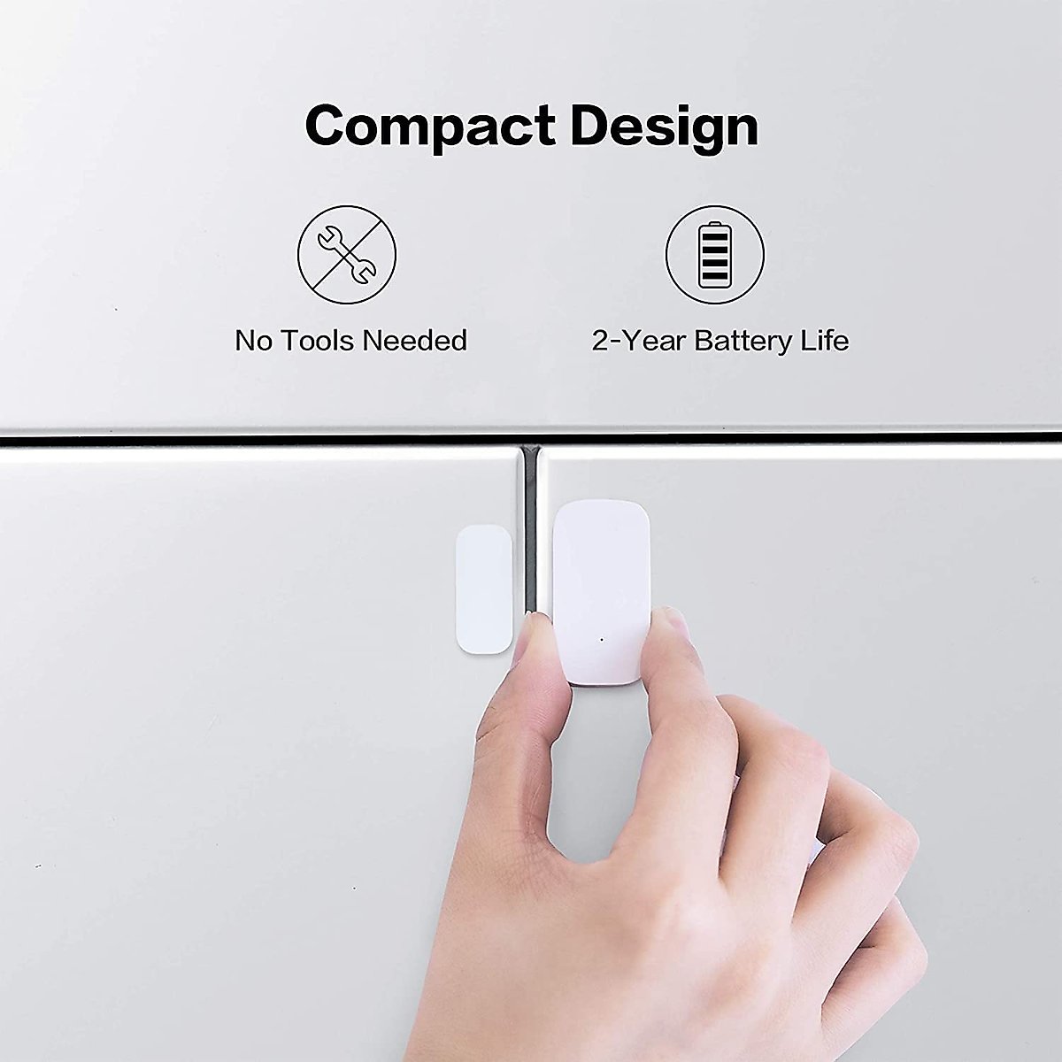 Aqara Door and Window Sensor, Requires Aqara Hub, Not Support Hubs from Other Brands, Zigbee Connection, Wireless Mini Contact Sensor, Compatible with Apple HomeKit, Alexa, Works with IFTTT (3 Pack)