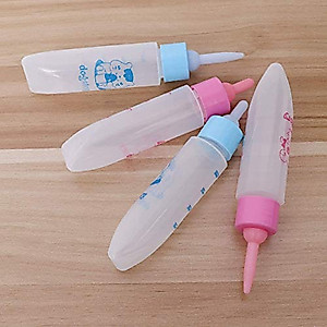 ISMARTEN Pet Milk Feeding Bottle Nurser Bottle Nursing Feeding Bottle Water Milk Feeder for Puppy Squirrel Kittens Hamster 4pcs