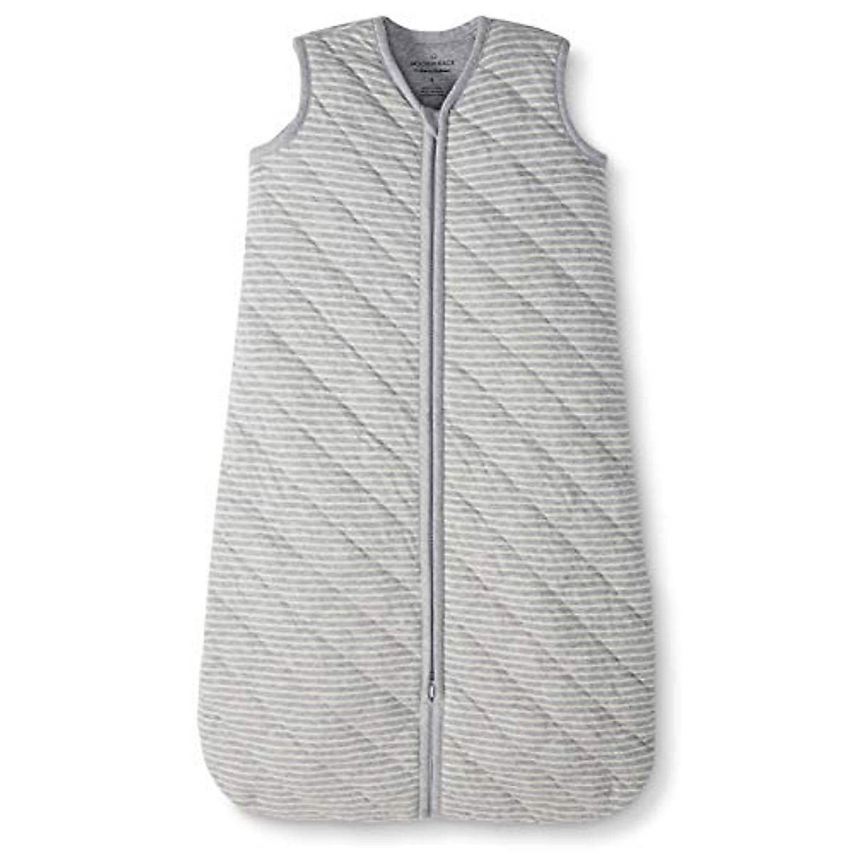 Moon and Back by Hanna Andersson Unisex Babies' Wearable Blanket Sleepwear, Grey White Stripe, 18-24 Months