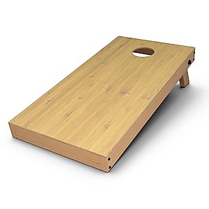 Design Skinz Wood Skin Set for Cornhole (Skin Only) - Real Light Bamboo Wood