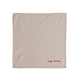 Creative Co-Op Square Cotton Napkins, Set of 4