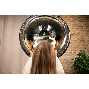 Gong Mallet Beater with Sapele Wood Handle and Soft Fleece Head — MADE IN GERMANY — for Meditation, Sound Healing Therapy and Yoga,2-YEAR WARRANTY