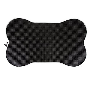 Pet Edge Master Equipment Black Bone Shaped Hydraulic Pet Grooming Table – Foot Operated Hydraulic Pump for 220-Lb. Dogs