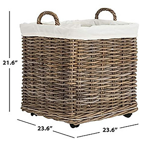 Safavieh Home Collection Amari Wheel Basket