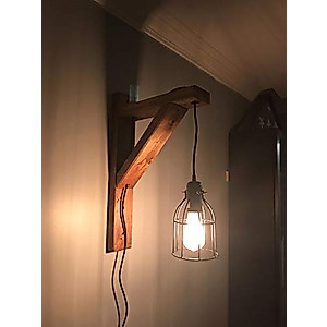 XIDING Farmhouse Vintage Industrial Metal Wire Cage, Old Open Style Lamp Guard Adjustable for Hanging Pendant Lighting, Perfect DIY Lamp Shade Replacement Accessories, Pack of 4.