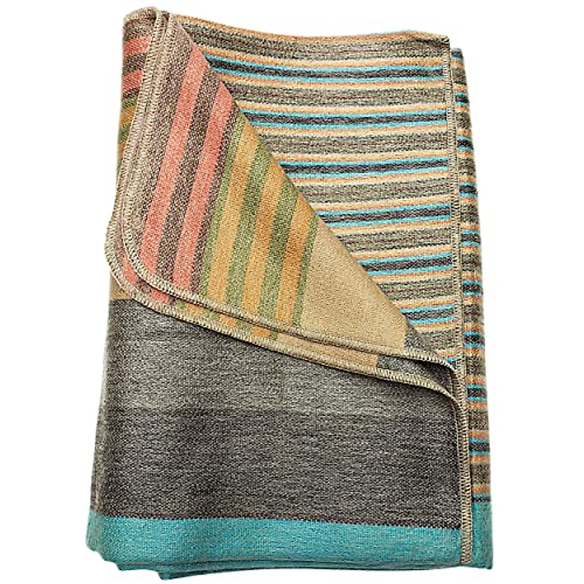 DAVLINA, Alpaca Wool Throw Blanket | 67" x 95" | Super Soft, Lightweight, Breathable and Hypoallergenic | Non-Itchy or Scratchy