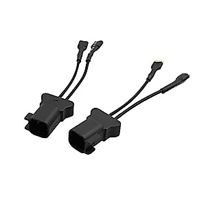 uxcell 2pcs Car Horn Adapter Wiring Harness Pigtail Socket for Ford Mondeo Focus Fiesta Cruze