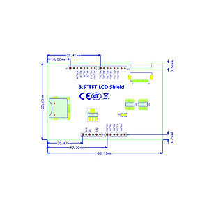 Treedix 3.5 inch TFT LCD Display 320 x 480 Color Screen Module Compatible with Arduino UNO R3 Mega2560