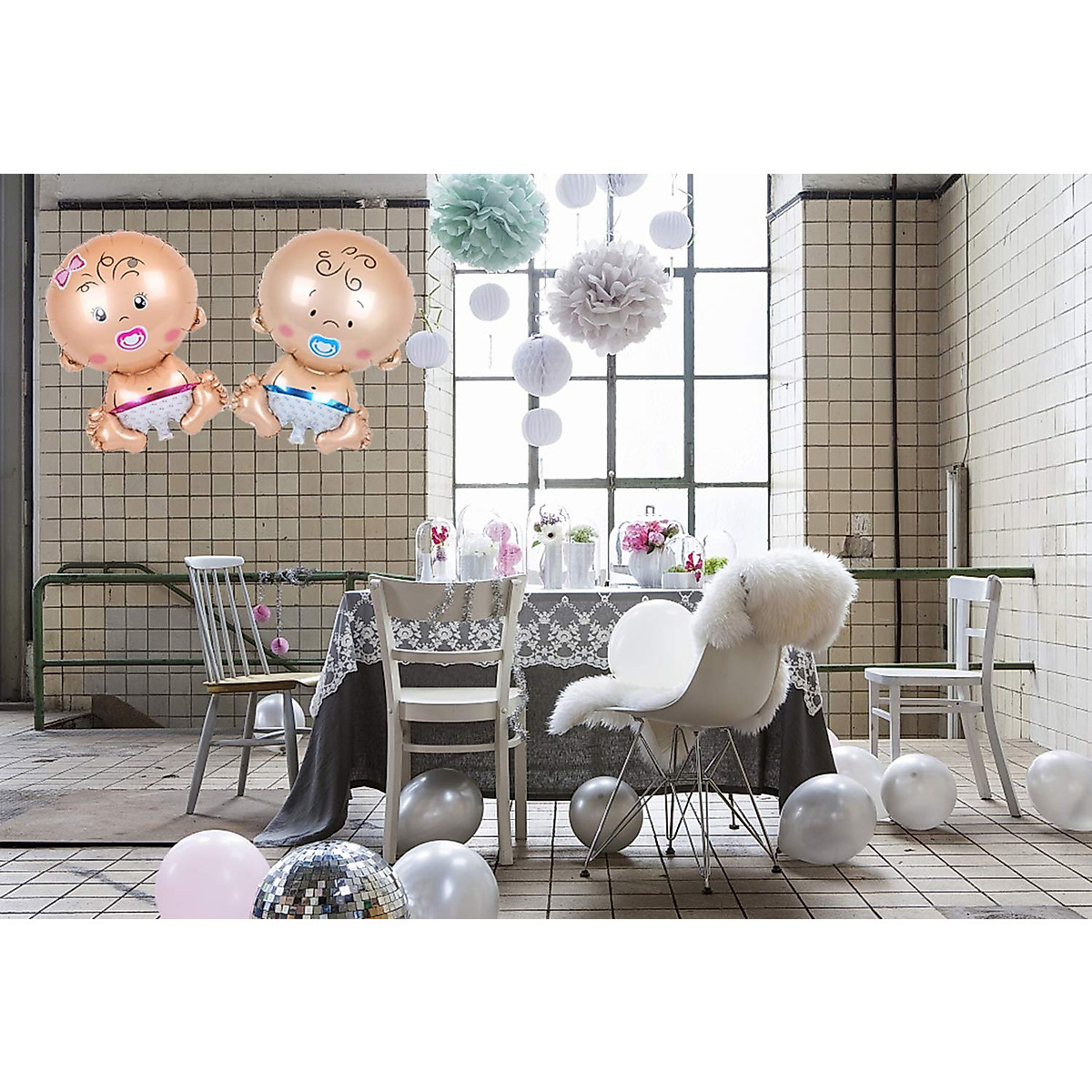 4PCS Gender Reveal Baby Foil Balloon Suitable for Baby Shower Party Supplies Decoration Wedding Kids Birthday Party Balloon Decoration Supplies