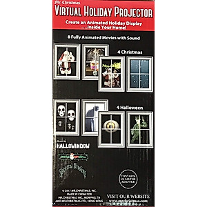 Virtual Holiday Projector - 8 Christmas and Halloween Movies