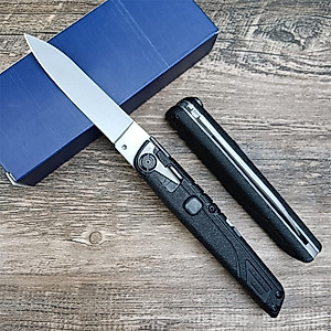 7.7" Assisted Open Folding Pocket Knife,Button Lock EDC Utility Knife for Camping, Hunting, Hiking, Fishing, Indoor and Outdoor Activities Gifts