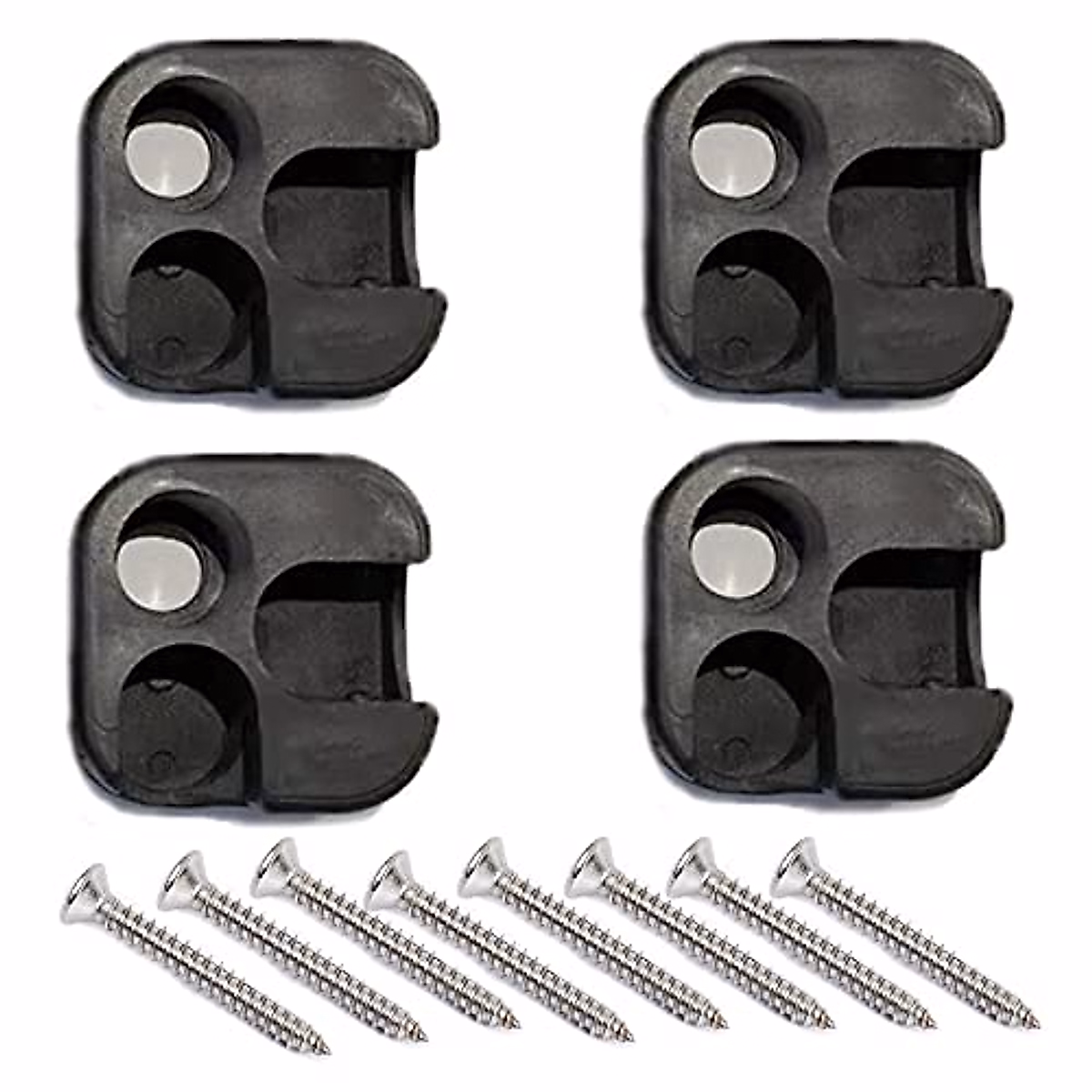 UtySty 4 Pack Folding Chair Replacement Foot with Screws Camping Outdoor Stool Outside Lawn Table Feet for Pole Swivel Joint Base Camp Fishing Seat Repair Accessories Maintenance Replace (14mm/0.55")