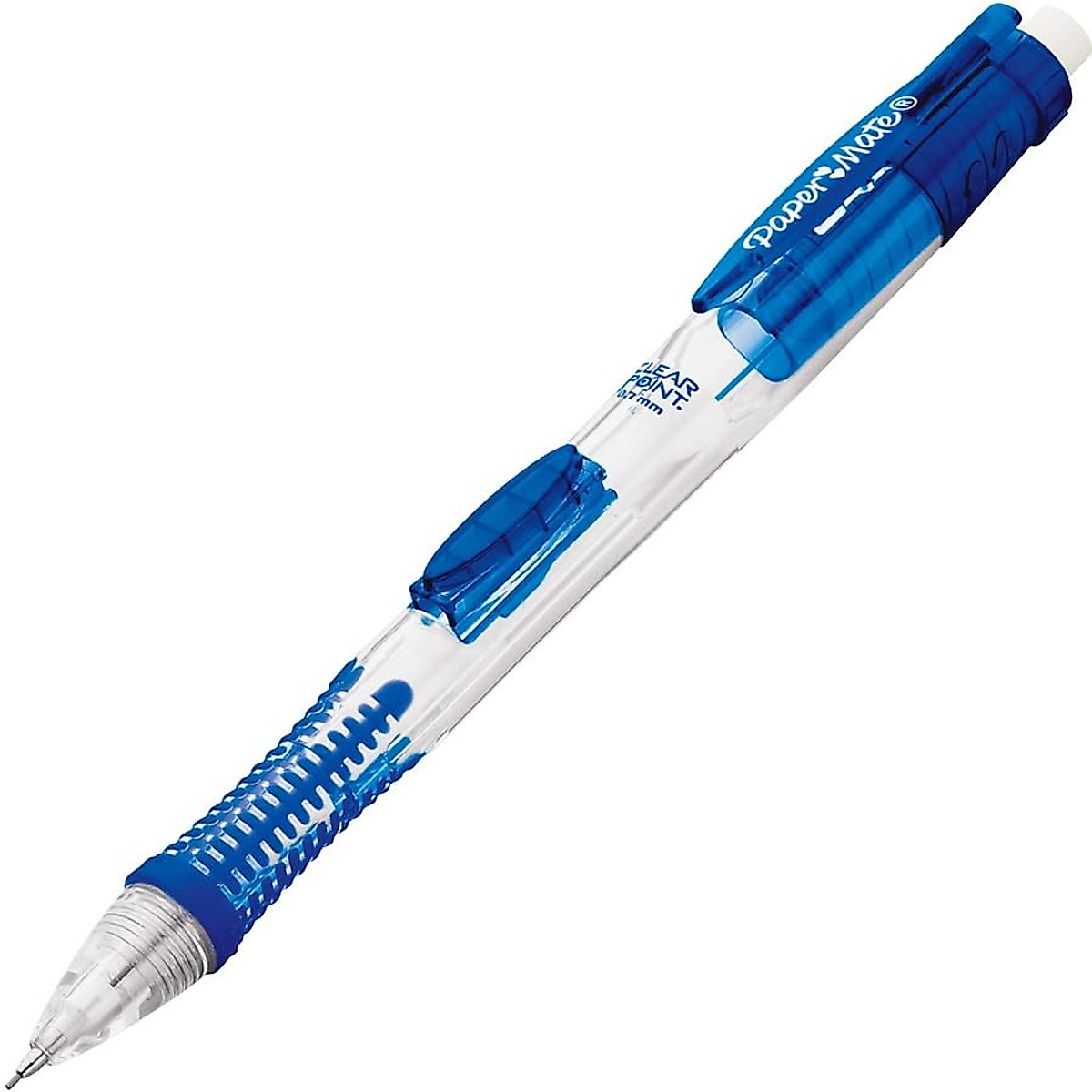 Paper Mate Clearpoint Mechanical Pencils, 0.7mm, HB #2, Blue Barrels, 12 Count