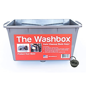 The Washbox Paint Tray for Brush Clean Up Large Insert for Sinks to Make Paint Cleanup Easy