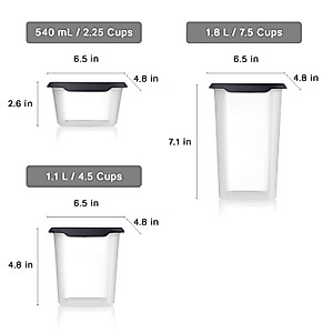 Tupperware One Touch Fresh Seal & Store 9-Container Food Storage Set - Dishwasher Safe & BPA Free - (9 Containers + 9 Lids)