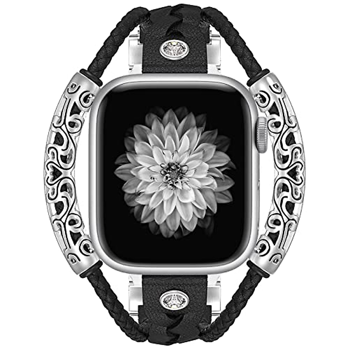 Boho Bracelets Weaving Leather Bands Compatible With Apple Watch 38mm 40mm 41mm 42mm 44mm 45mm 49mm for Women, Posh Leather Bracelets Jewelry Multilayer Wrap Strap for iwatch Series 9, Ultra/Ultra 2, SE 8 7 6 5 4 3 2 1