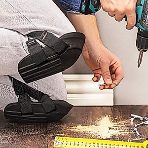 NoCry Foam Knee Pads for Work — Waterproof and Lightweight Knee Pads for Cleaning, and Easy Fit Knee Pads for Gardening with Adjustable Straps — Perfect Work Knee Pads for Women