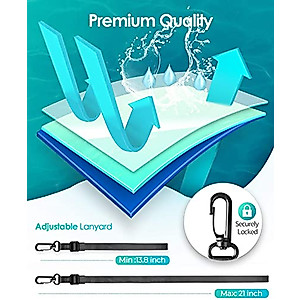 Hiearcool Universal Waterproof Phone Pouch, Waterproof Phone Case Compatible for iPhone 14 13 12 11 Pro Max XS Plus Samsung Galaxy S22 Cellphone Up to 7.2", IPX8 Cellphone Dry Bag for Vacation-4 Pack