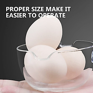 UPKOCH Glass Saucepan Glass Saucepan Stovetop Pot Small Milk Pan Soup Pot Cooking Sauce Pan with Pour Spout and Handle for Home Kitchen Restaurant 200ml Blue