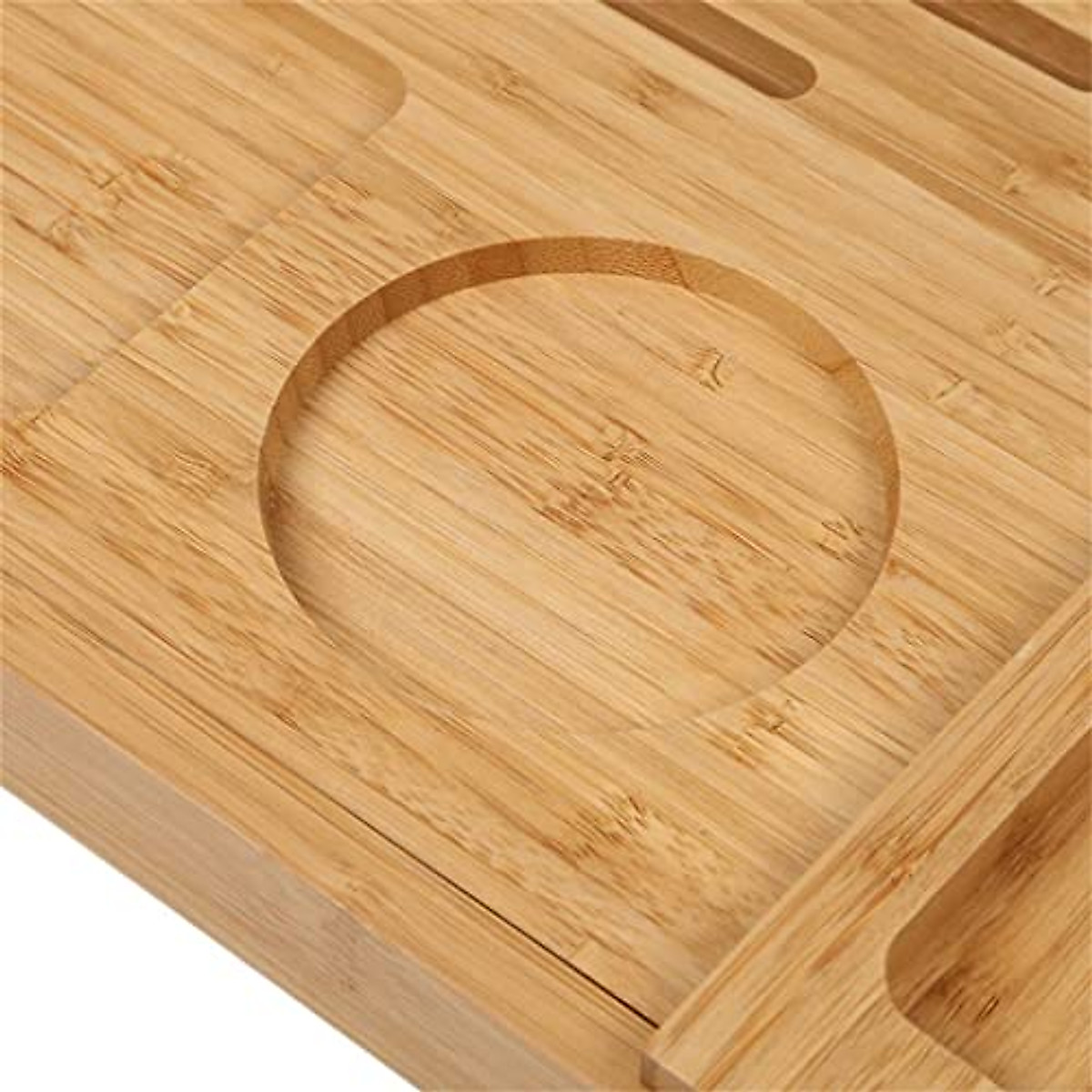 YEBDD Adjustable Bathtub Tray Bathroom Organizer Expandable Sides Holder for Book Glass Towel