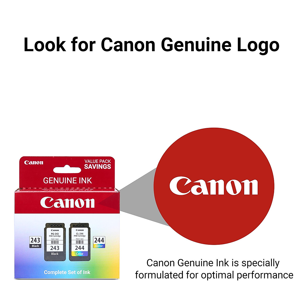 Canon PG-243/ CL-244 Ink Multi pack, Compatible to TR4520, MX492, MG2520, MG2922, TS302 and TS202 Printers