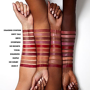 e.l.f. O Face Satin Lipstick, Richly Pigmented, Nourishing & Long-Lasting Creamy Lipstick, Infused With Jojoba, Vegan & Cruelty-Free, Drive