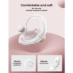 Momdiary Hands Free Breast Pump – Wearable Breast Pump with Ergonomic Baby Mouth for Painless Lactation – Portable Electric Pump with 4 Modes and 9 Levels – Compact and Comfortable Wireless Pump