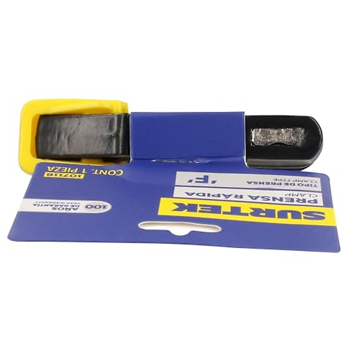 SURTEK Bar Clamp - 8" F-Clamp with Ergonomic Handle & Push-Button Adjustment - 107116