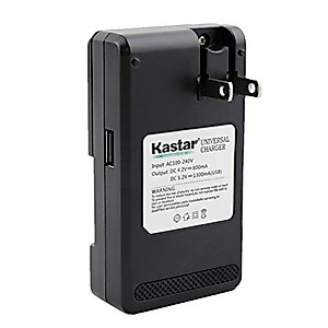 Kastar BL-5C Battery 1-Pack and Intelligent Mini Travel Charger for Shortwave All Hazard Radio, V-115 Portable Shortwave Transistor Radio AM/FM Stereo, Meloson Enhanced Portable AM FM Weather Radio