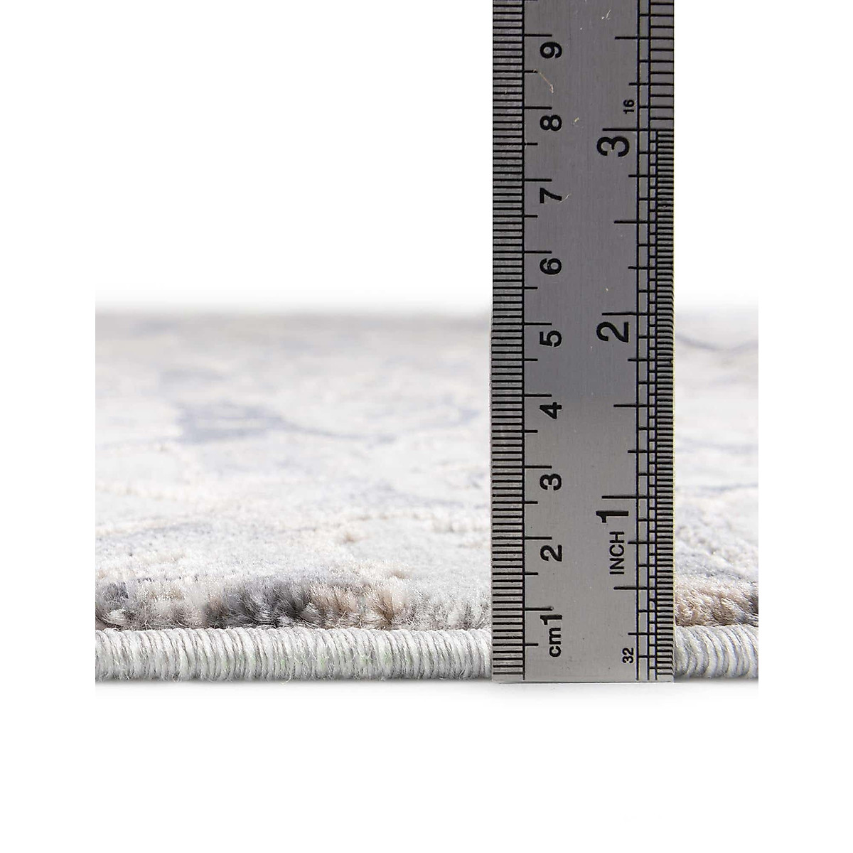 Unique Loom Finsbury Collection Area Rug - Anne (5' 3" x 8' Oval, Gray/ Beige)