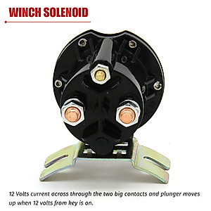 12V Starter Solenoid Relay Switch Intermittent Duty Contactor 3 Terminals Current 150A Max 800A with Nuts and Bolts Replaces # 634-1261-212