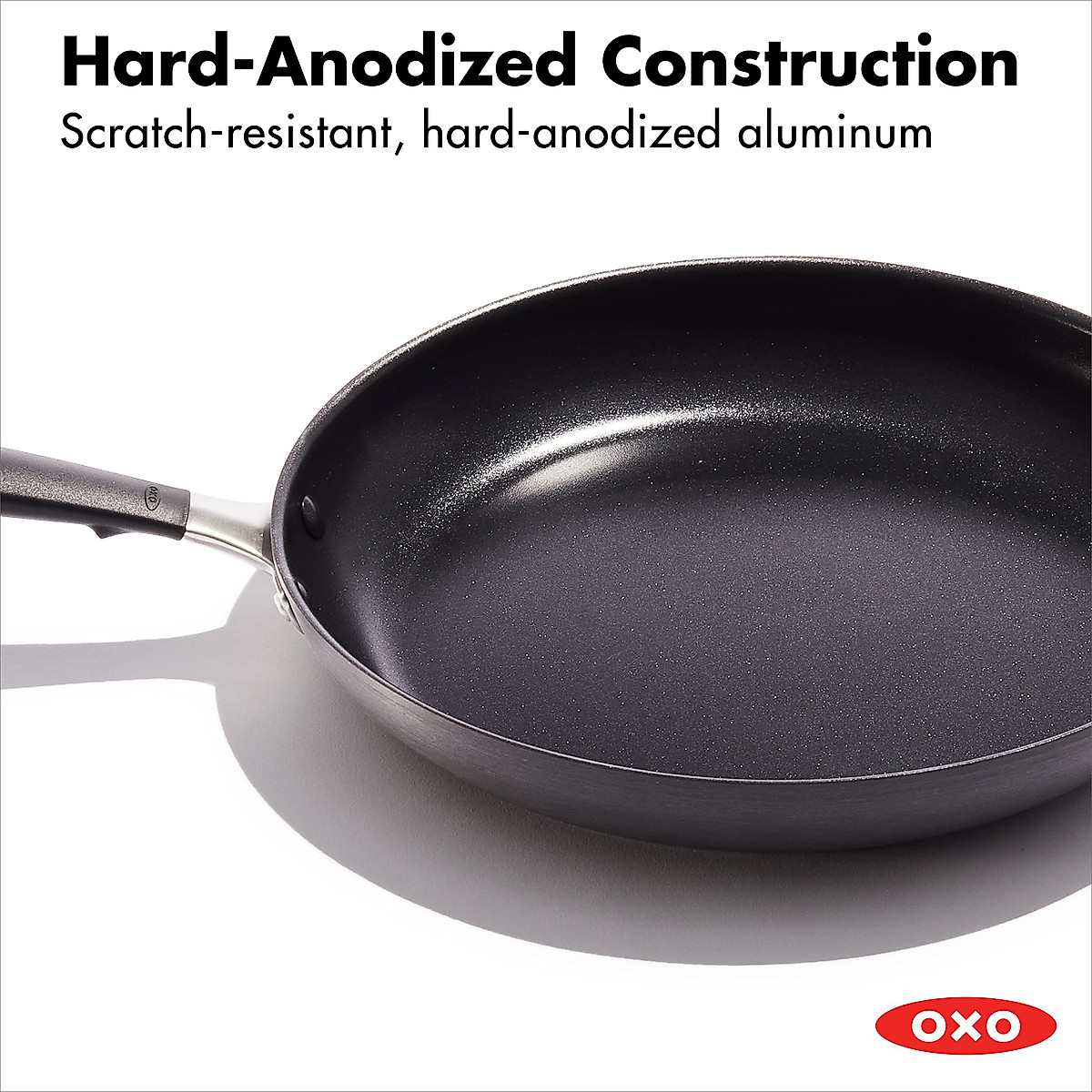 OXO Frying Pan, Non Stick Magneto Induction Pan - Induction & Oven Safe Cookware - 30 cm, Black