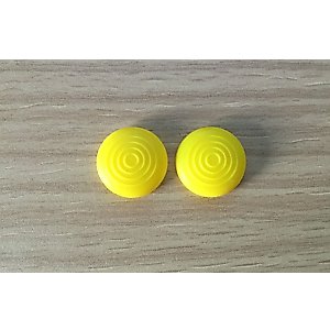 Analog Silicone Thumb Stick Grip Joystick Caps Cover for PS4 PS3 Xbox 360 Xbox One Game Controllers (Yellow)