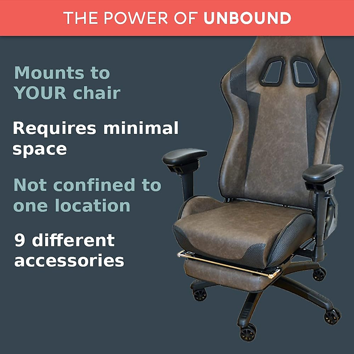 Unbound System | Flight Sim - Set of 2 Removable Modular Chair Mounts T.16000M | TCA Airbus | X52 | X52 Pro | X56 | X56 Rhino by Tecicity