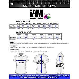 Logo Infusion Dye-Sublimated Bowling Jersey (Sash Collar) - I AM Bowling Fun Design 2035-ST -Storm (Large)