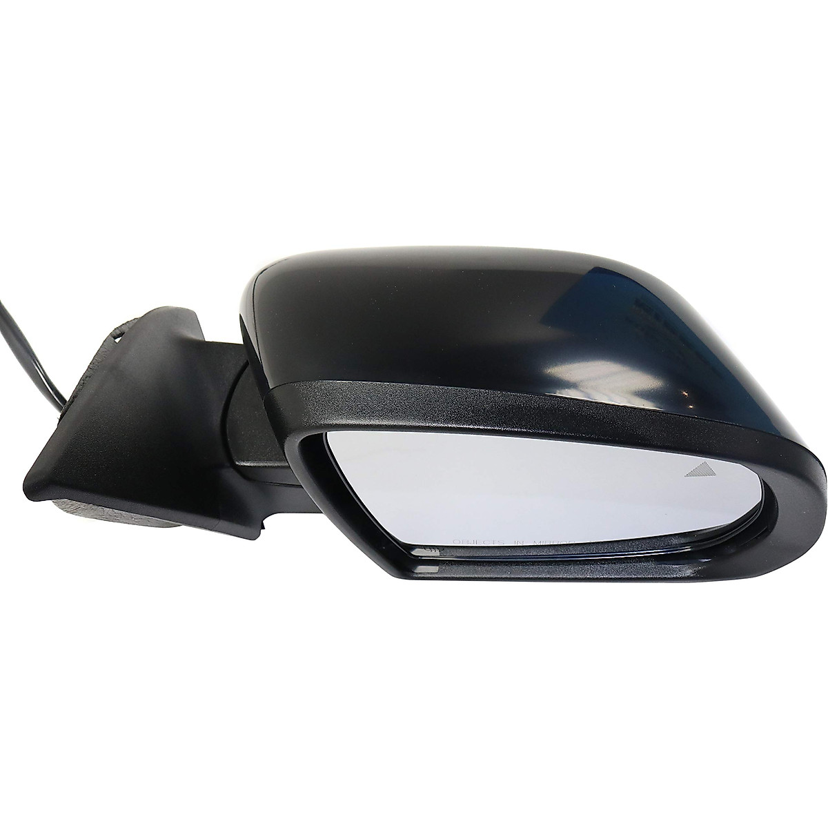 Kool Vue Passenger Side Power Heated Mirror for Jeep Cherokee 2014-2018 Manual Fold With Signal Light, Blind Spot Monitor, Memory & Puddle Lamp; Without Auto-Dimming Paintable