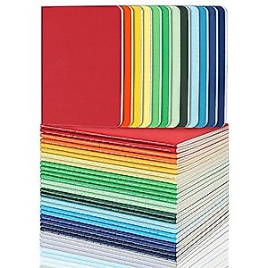 EOOUT 24pcs A6 Mini Notebooks Colorful Small Pocket Notebooks, 3.5x5.5 Inches Blank Notepad Journals for Kids Students Traveler School Supplies, 12 Colors