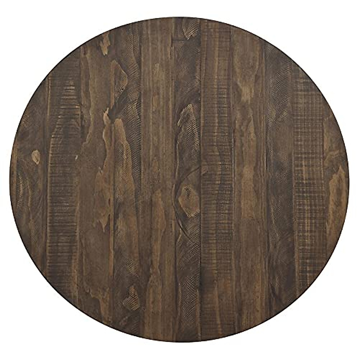 Homelegance Chevre 36" Round Industrial Style Counter Height Table, Brown