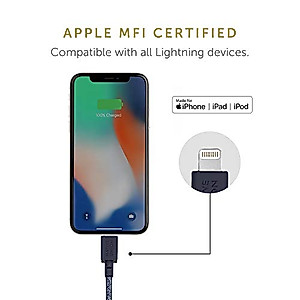 Native Union Key Cable - Ultra-Strong Reinforced [MFi Certified] Durable Lightning to USB-A High Speed Charging Cable with Key Fob Compatible with for iPhone 14, iPhone 13 and Earlier (Indigo)