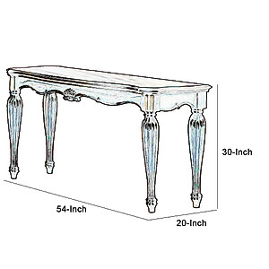 Acme Dreena Rectangular Wooden Sofa Table in Cherry