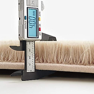 Pacapet Fluffy Area Rugs, Beige Shag Rug for Bedroom, Plush Furry Rugs for Living Room, Fuzzy Carpet for Kid's Room, Nursery, Home Decor, 3 x 5 Feet