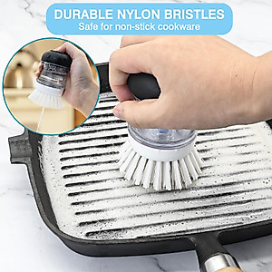 Palm Brush Refill for OXO Good Grips Soap Dispensing Palm Brush, 4 Pack Soap Dispensing Palm Brush Refills, Palm Brush Replacement Head, Palm Brush Refill Head