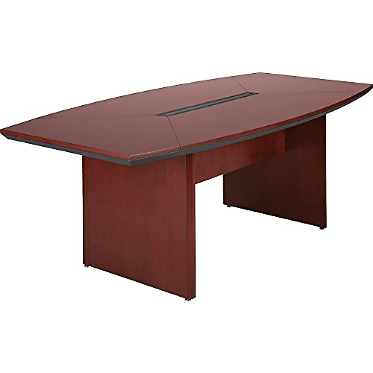 Mayline Corsica Series Boat-Shaped Conference Room Tables, 7', Sierra Cherry